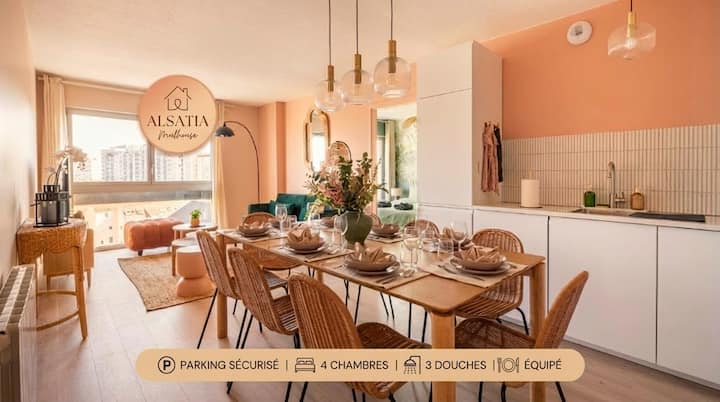 Appartement Chic Centre Parking - Mulhouse