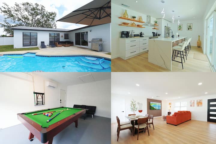 Sun House – Modern Home With Private Pool. - Busch Gardens Tampa Bay