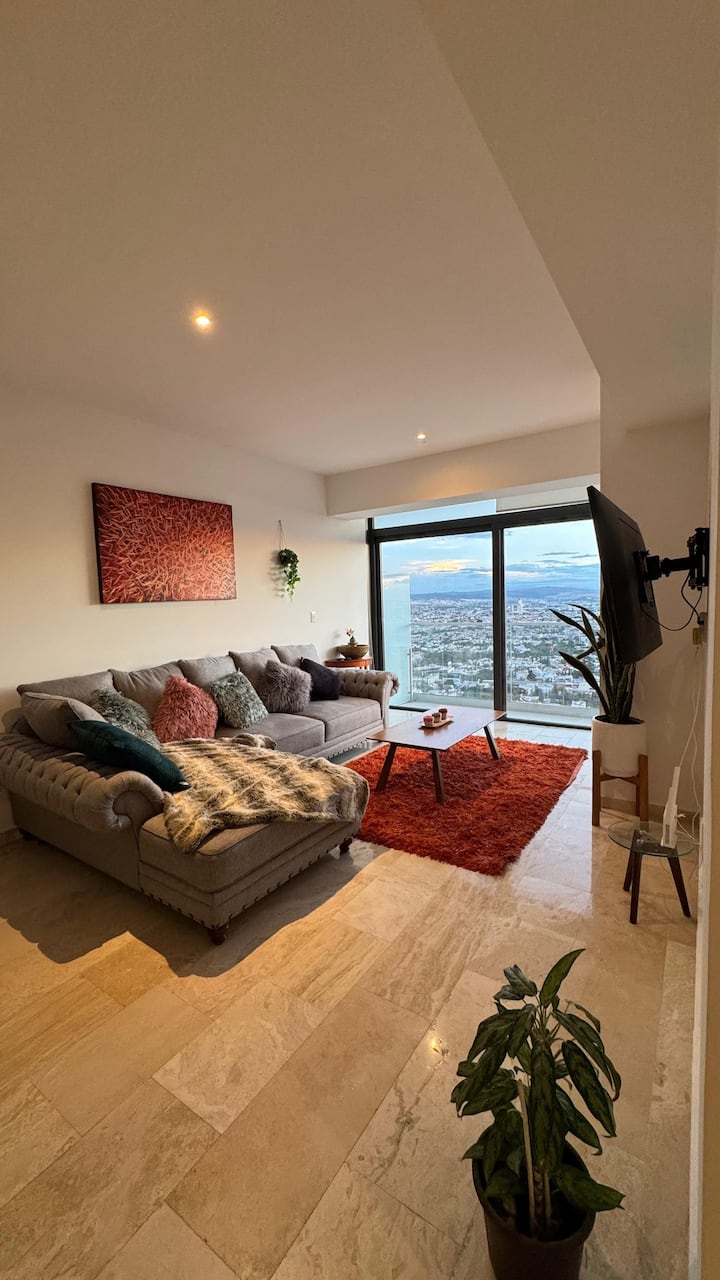 Depa De Lujo En Amira Con Vista 360 A La Ciudad - Santiago de Querétaro