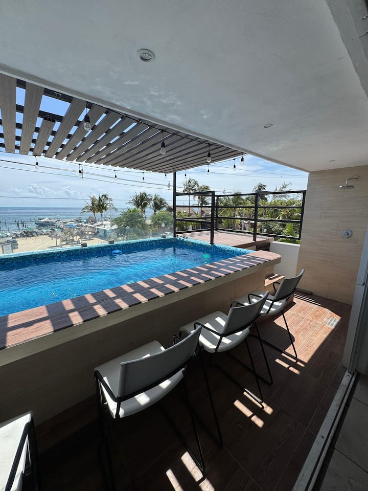 Casa De Playa Con Alberca Privada Y Asador - Isla Mujeres