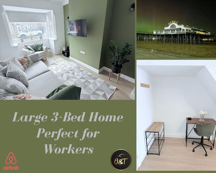 Workers Home | Large House | Tv In Every Room - Cleethorpes