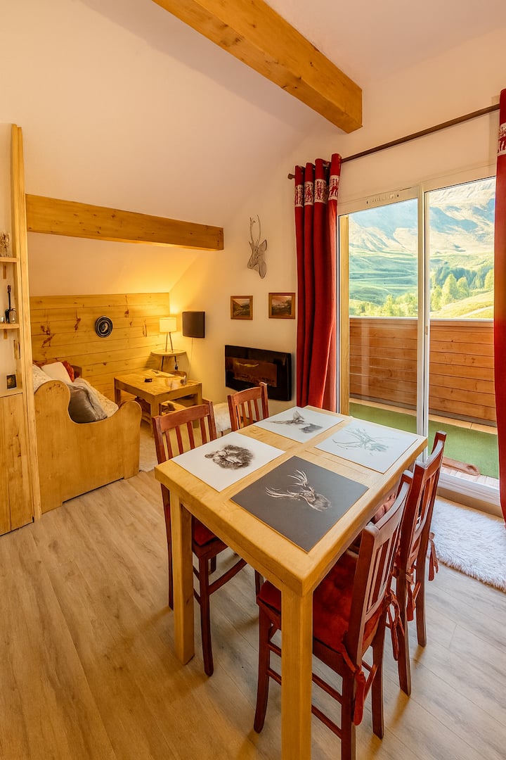 T2 Cosy, Splendide Vue Montagne/balcons Du Soleil - 