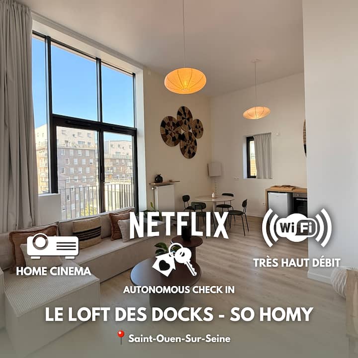 Le Loft Des Docks - 1 Bd - 4pax - Saint-Ouen