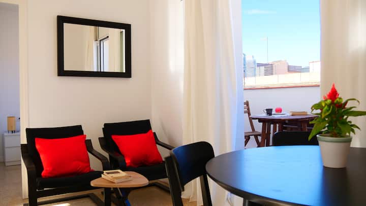 Sunny And Cozy Atico. - Badalona