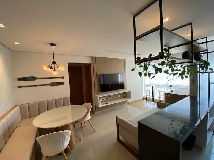 Apto 2q Moderno Ar-condicionado No Parque Areiao - Goiânia