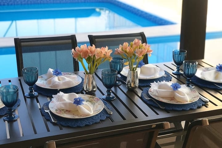 Casa Completa C/ Piscina/3 Quartos /2 Vaga Garagem - Aparecida