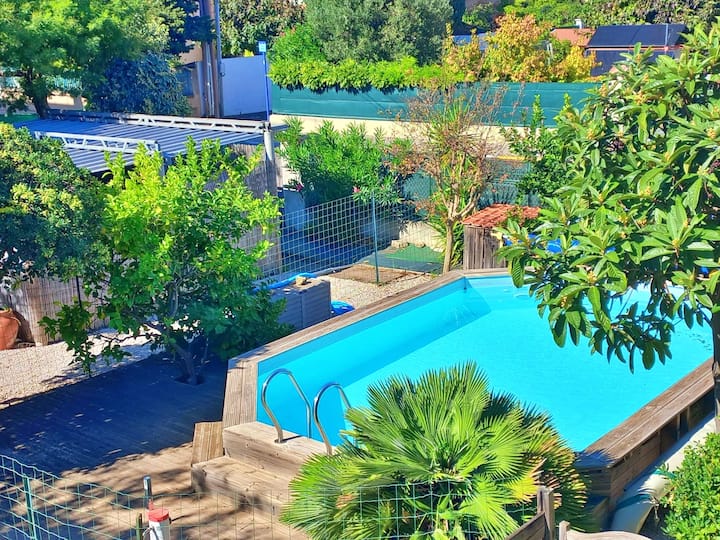 Haut De Villa-fréjus Plage-piscine-clim-wifi - Fréjus