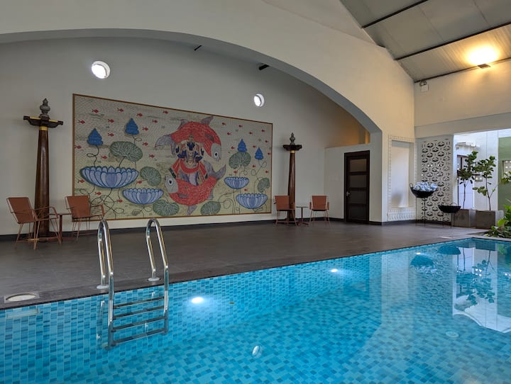 Beautiful 6 Bedroom Heritage Pool Home In Trichy - Tiruchirappalli