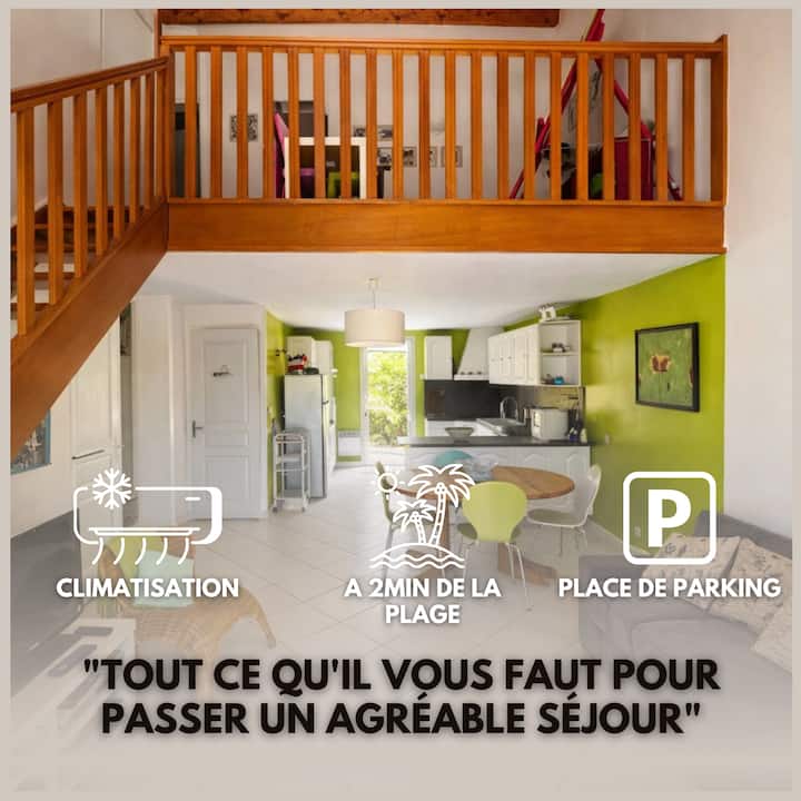 “La Rose Des Sables” •Clim•terasse• Draps By Lcg - Gruissan