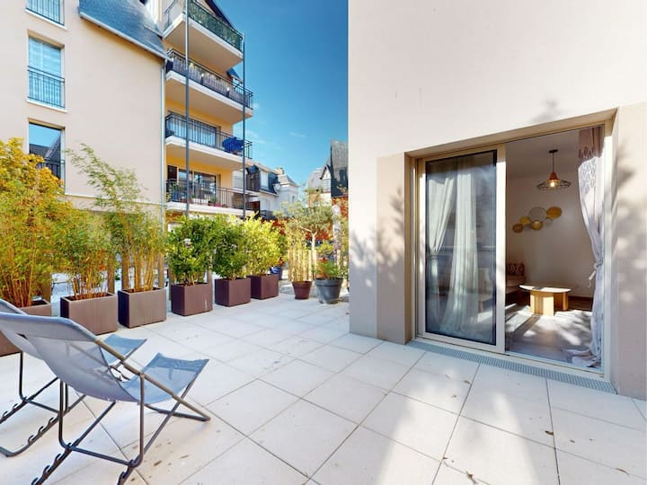 Luxueux Appt Avec Terrasse Et Parking Privé - Deauville