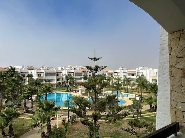 Appartement Spacieux Et Agréable Vue Piscine - Asilah