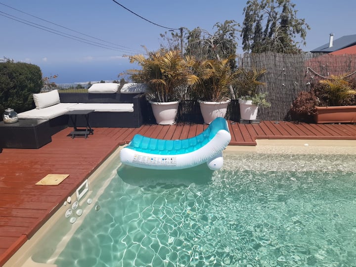 Bungalow De La Villa Maora, Piscine,vue Mer,charme - Reunion