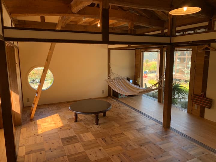 目の前には九州最大の湖！【体験型夕食付】秘境の古民家宿「湖畔のやぎ舎」 - 指宿市