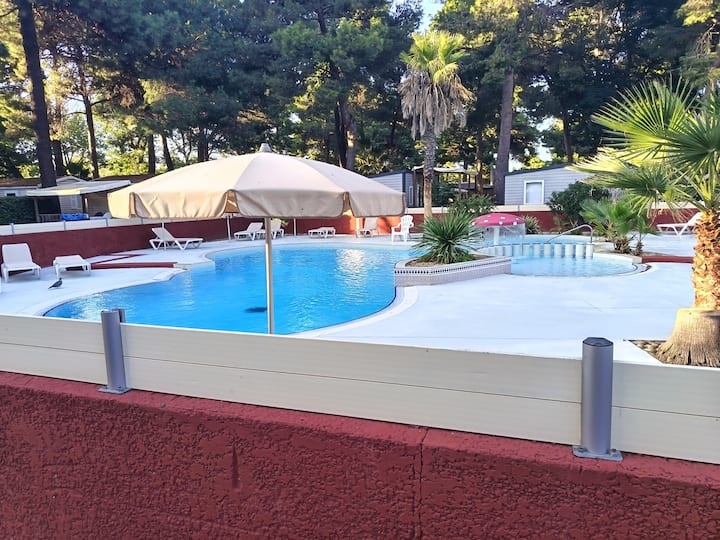 Glamping Mobil Home 3ch Vip Deluxe&parc Aquatique - Canet-en-Roussillon