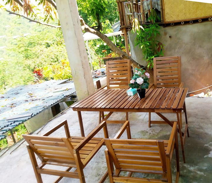 Hilltop Chalet W/ Ac, Private Balcony With Views - Coron