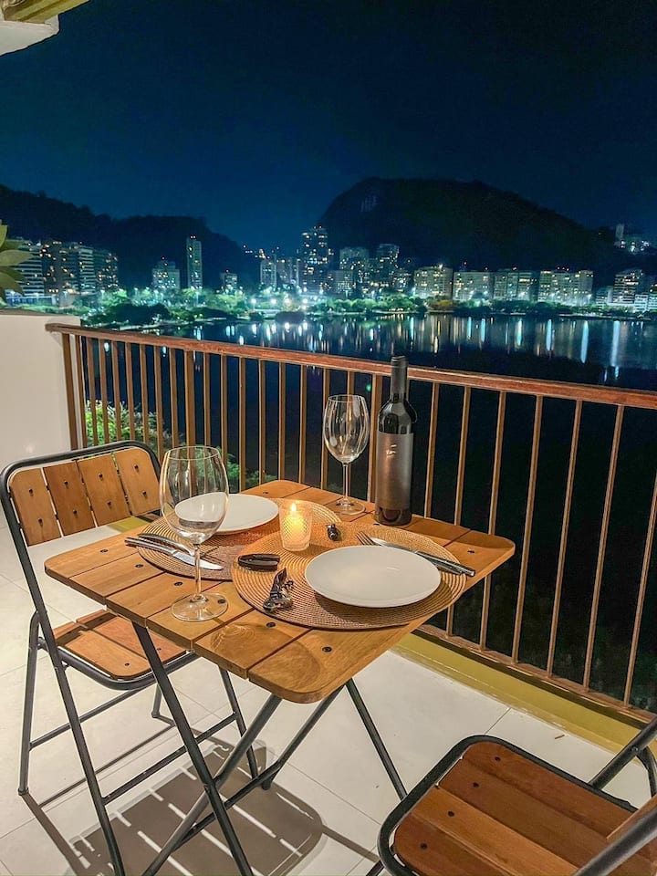 Apartamento Charmoso Com Vista Total Para Lagoa - Ipanema