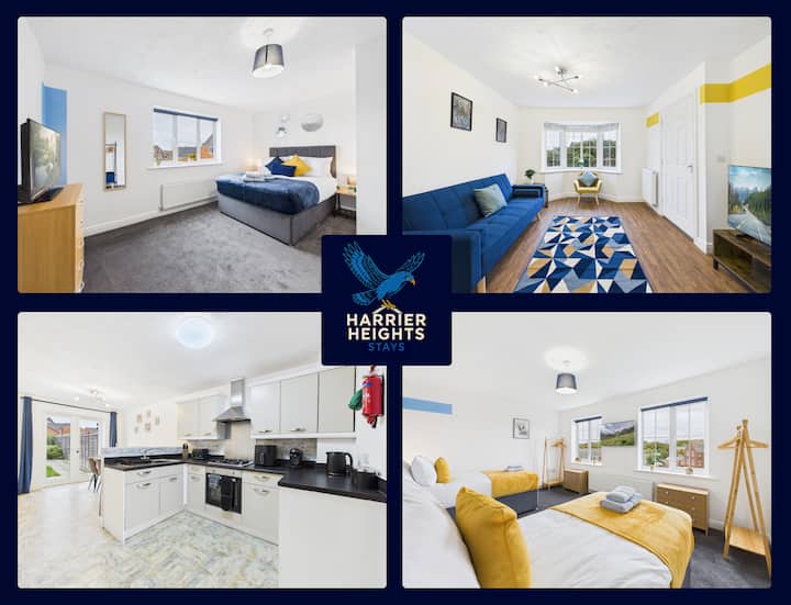 Spacious 5br Work Long Stays/parking/fast Wi-fi - Corby