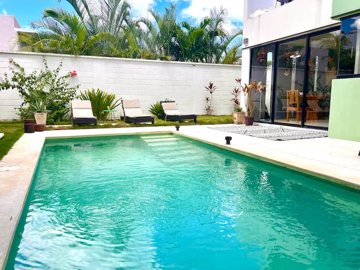 Villa 3br, 8 People, Private Pool, Rental Car - Tulum