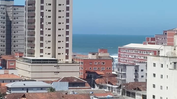 Wi-fi, Com Garagem E Pé Na Areia - Praia Grande