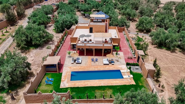 Villa De Luxe Avec Piscine Privée Et Vue Splendide - Agafay