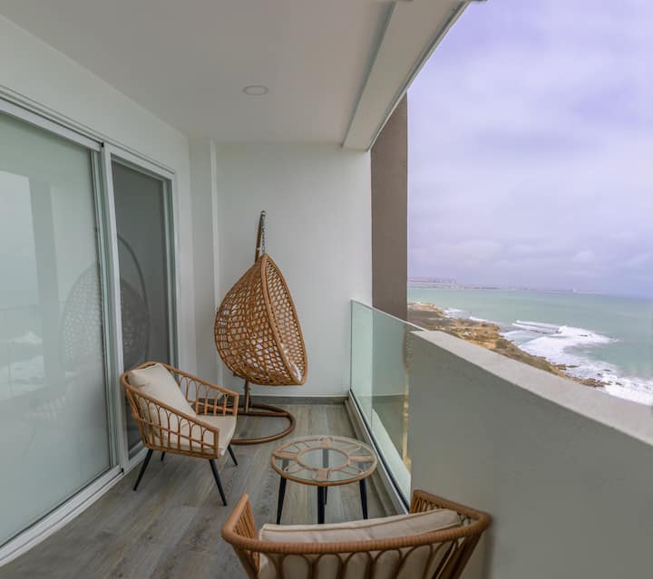 Dpto. Frente Al Mar, Sunset City, Vía Ocean Club - Playas