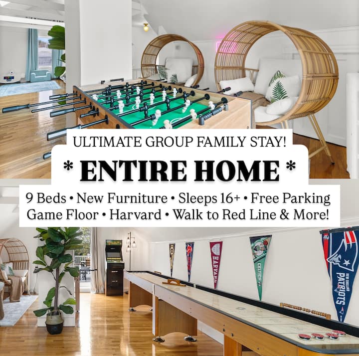 Boston Entire Home Game Room Group Retreat Harvard - Brookline, MA