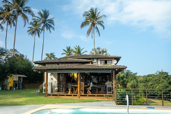 Refúgio Com Piscina E Natureza Perto Do Mar. - Guarapari