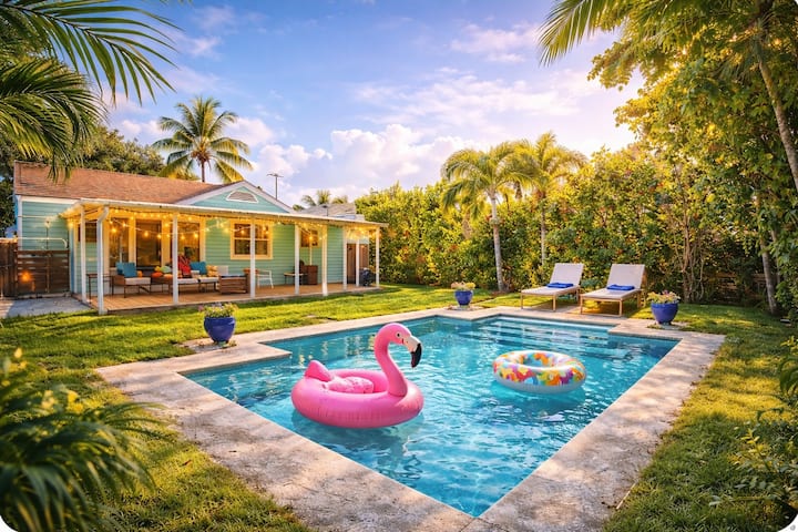 Palm Beach Pool Oasis Walk 2 Golf, Beach & The Ave - Bahamas