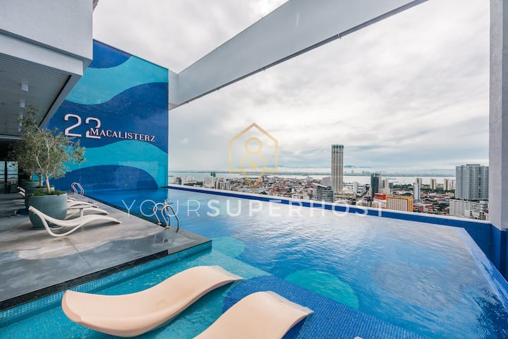 【Last Min-10%】muji 2br Suite W/skypool@georgetown - Penang