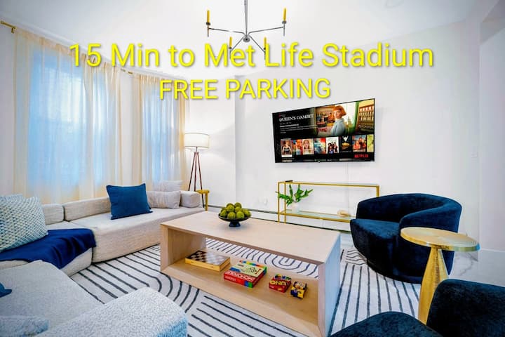 15 Min Met Life Stadium Free Parking Modern Luxury - Hoboken, NJ