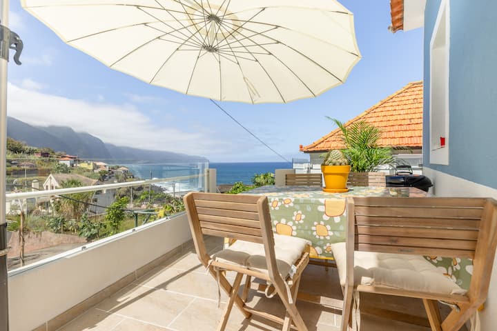 Blue House - Top Floor- Ocean & Mountain View - Ac - マデイラ諸島