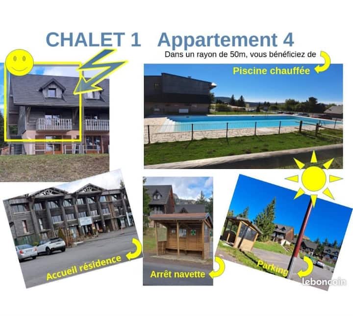 Duplex 3 Chambres - Lac de Bourdouze