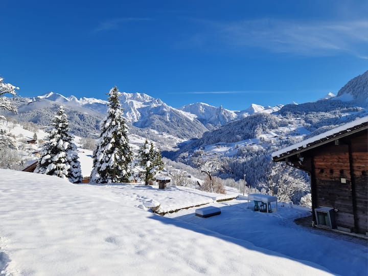 Chalet Chaleureux Avec Vue à Couper Le Souffle - Manigod