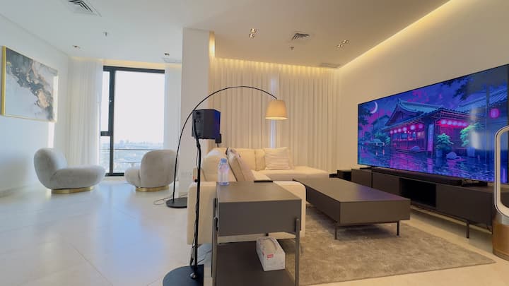 Luxury Seaview | Ps5 + 85” Qled + Dolby Atmos - Kuwait