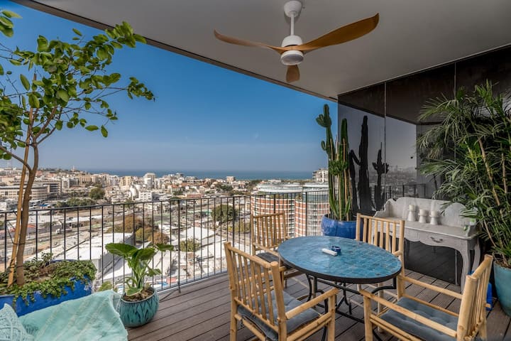 Amazing Luxury 4 Bdrs Apt - Sea View And Parking - Tel-Aviv