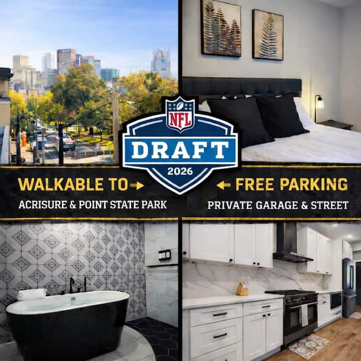 Nfl Draft Stay! 3bd/3.5ba-garage & Free Street Pkg - Pittsburgh, PA