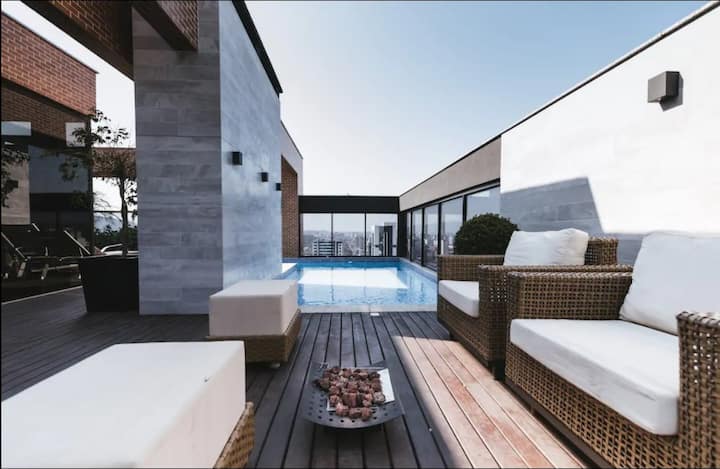 Studio18° Andar Centro, Completo, Piscina/academia - Joinville