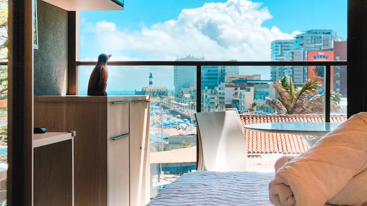 Spot Barra Studio Na Melhor Vista Da Barra - Sb206 - Brazil