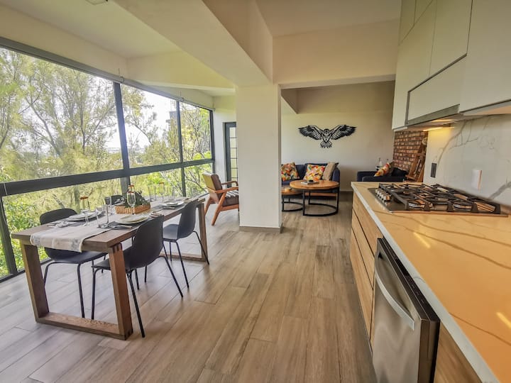 2br Modern Apt | Iconic Downtown Building - Guadalajara
