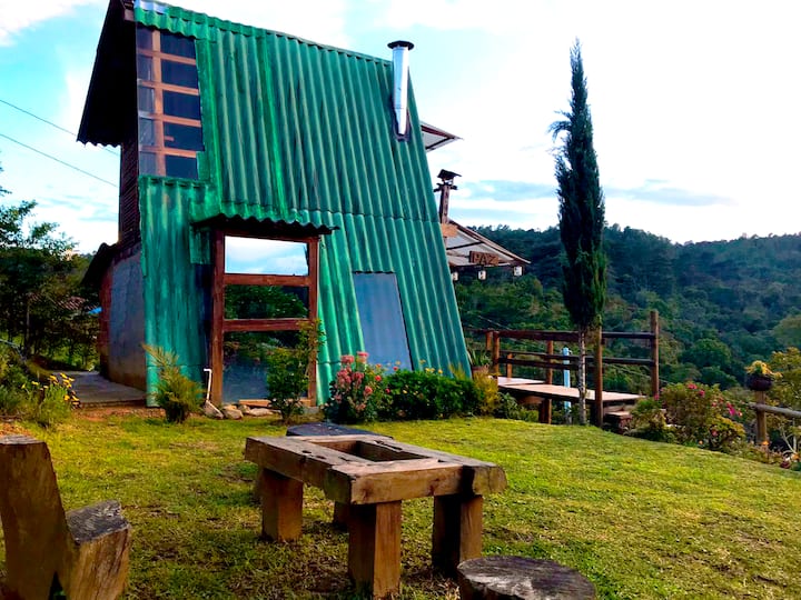 Wood Cabin +Wifi+kitchen+tv+bbq At Medellin - Guarne