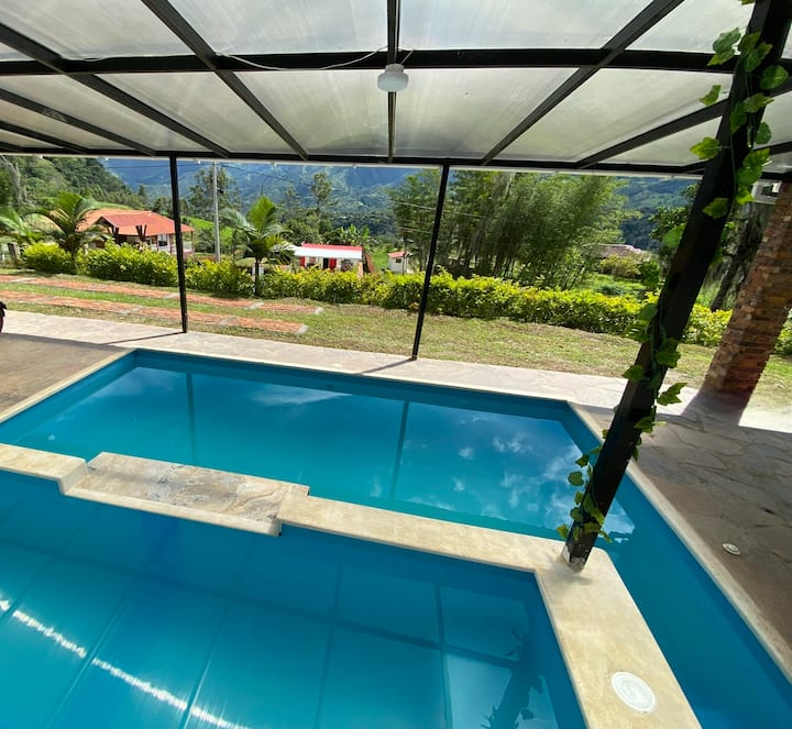 Piscina Privada |Zona Parrillas | 8 Min Del Pueblo - Pacho