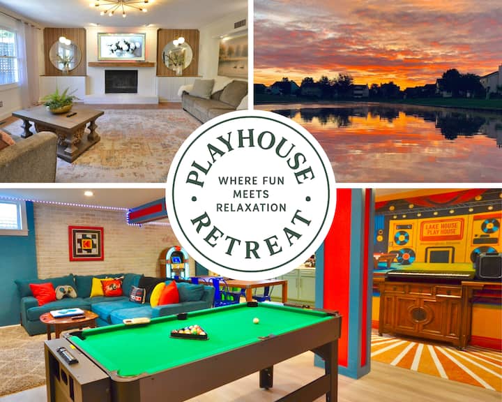Playhouse Retreat - Hot Tub, Games, Lake Walk - Bloomington