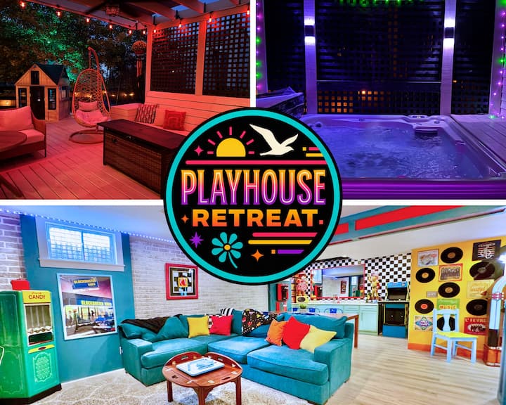 Playhouse Retreat - Hot Tub, Games, Lake Walk - Bloomington, IL