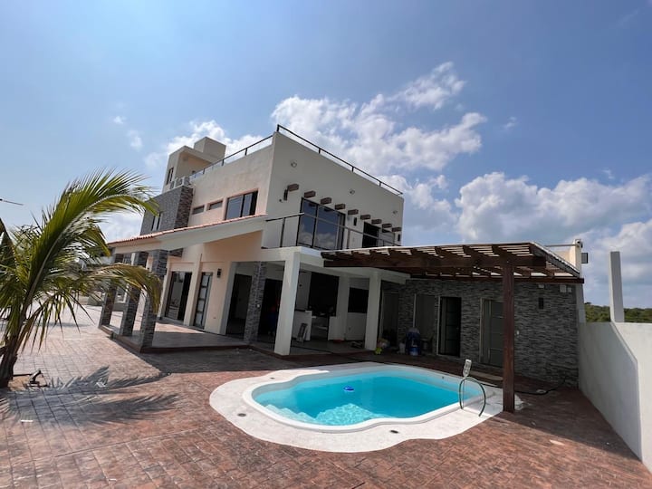 Casa Con Alberca Y Jacuzzi Muy Cerca De La Playa - Playa Chachalacas