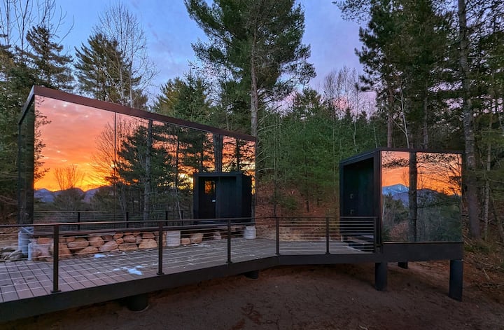 ÖÖD Adirondacks At Jay - Scandinavian Mirror Cabin - Adirondack Mountains