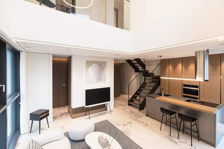 Caelum Black Gangnam Luxury Duplex Apt City View - Séoul