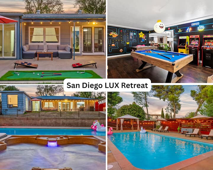 Lux Resort Retreat | Pool Hot Tub Game Room - 스프링 밸리