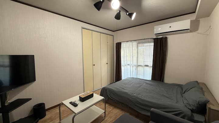 【新宿直通30分・羽田空港アクセス良好】静かで広々30㎡(1r)快適空間・最大3名滞在可能 - Tama