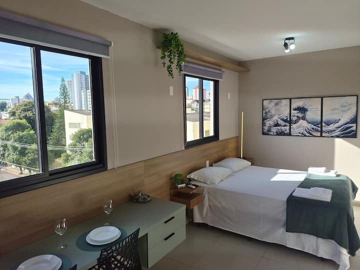 Studio Near Usp With Pool And Gym - São Carlos