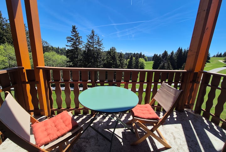 Charmant Duplex Au Pied Des Pistes Balcon Plein - La Féclaz
